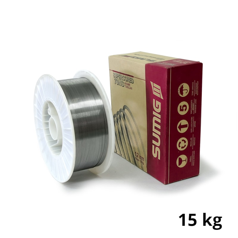Arame de solda tubular SF 71 1,20 mm (AWS A5.36 E71T 1C) (15 KG) - Sumig